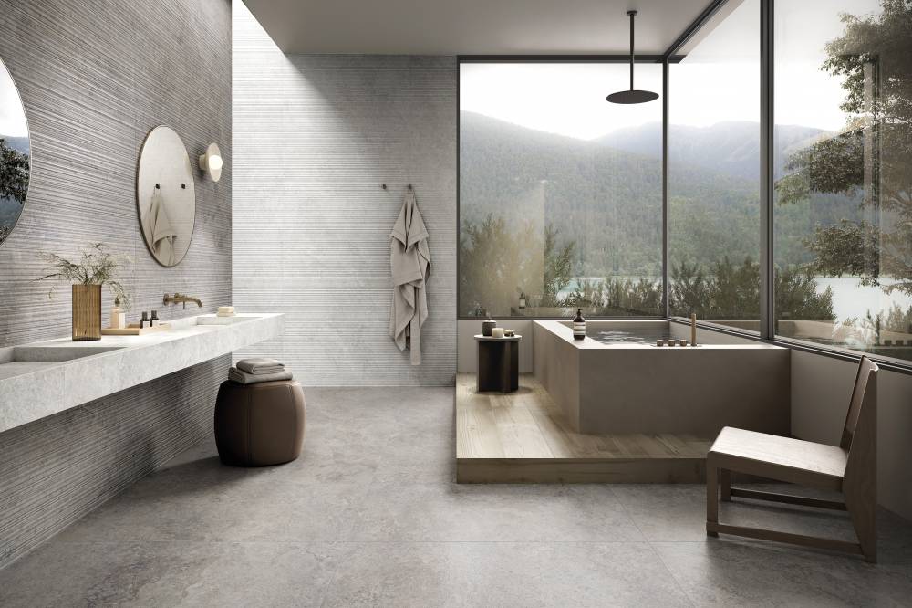Chiseled Edge Stone Look Porcelain Tiles | Refin Beat